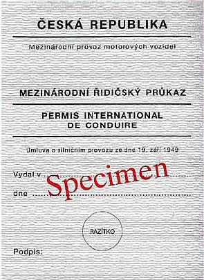 Czech Republic - International Driving Permit