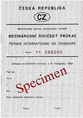 Czech Republic - International Driving Permit