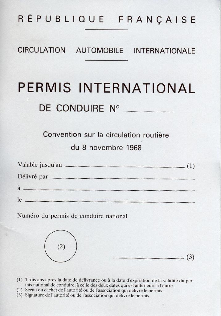 France & French Overseas Dep | International Driving Permit
