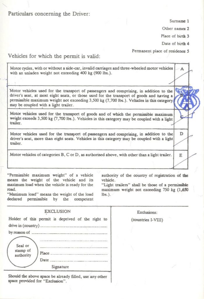 Malaysia - International Driving Permit