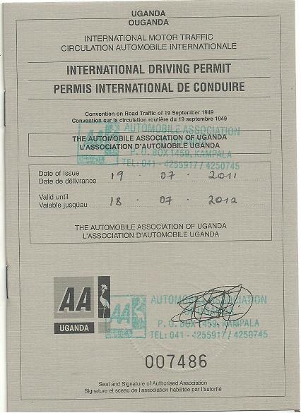 Uganda - International Driving Permit